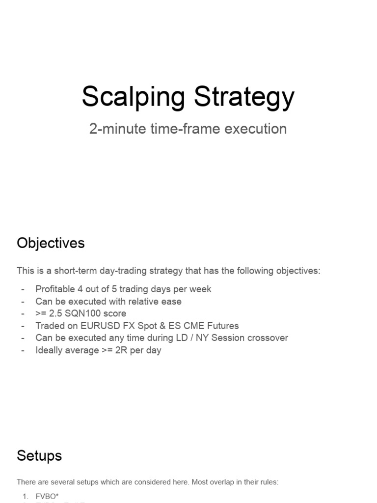 2-Minute Scalping Strategy Guide | PDF | Order (Exchange) | Securities ...