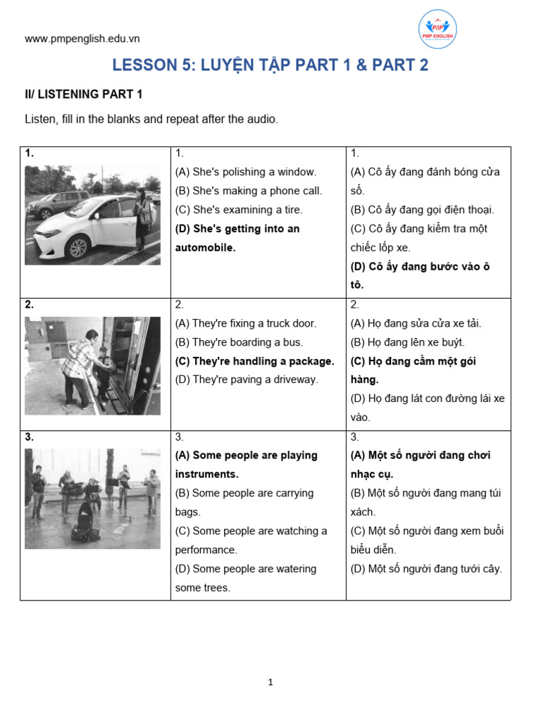 Transcript Lesson 5 - B N M I | PDF