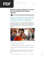 Cognitive Distortions - Worksheet - Therapist Aid | PDF