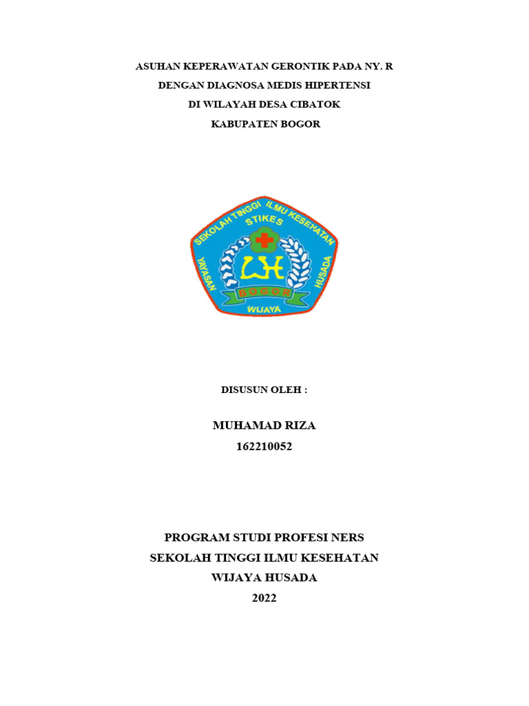 KEP GERONTIK (Muhamad Riza - 162210052 - Ners) | PDF