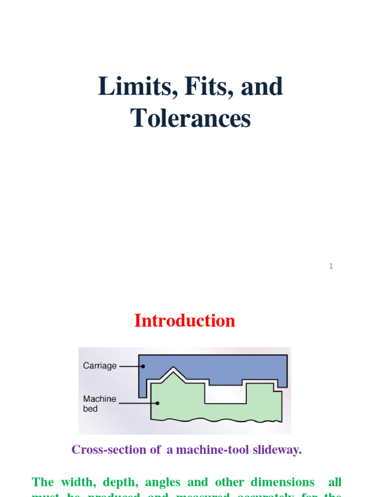 Limits, Fits and Tolarence Metology (Lecture Slides) | PDF | Engineering Tolerance | Metrology