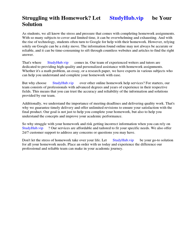 Homework Help for Students | PDF | Homework | Teachers