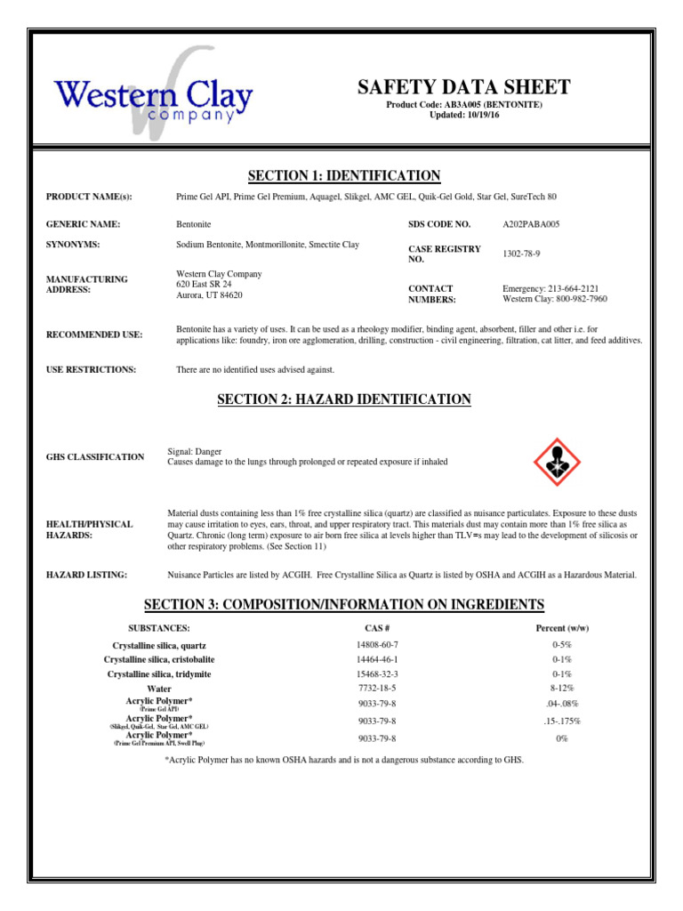 SAFETY-DATA-SHEET | PDF | Silicon Dioxide | Toxicity