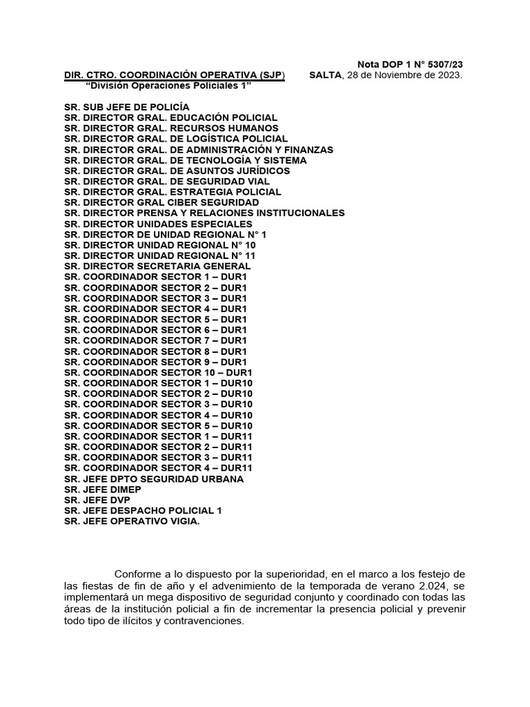 Nota DOP 1 N 5307 | PDF