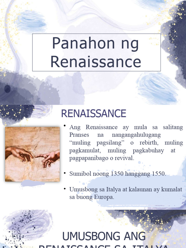 Panahon NG Renaissance | PDF