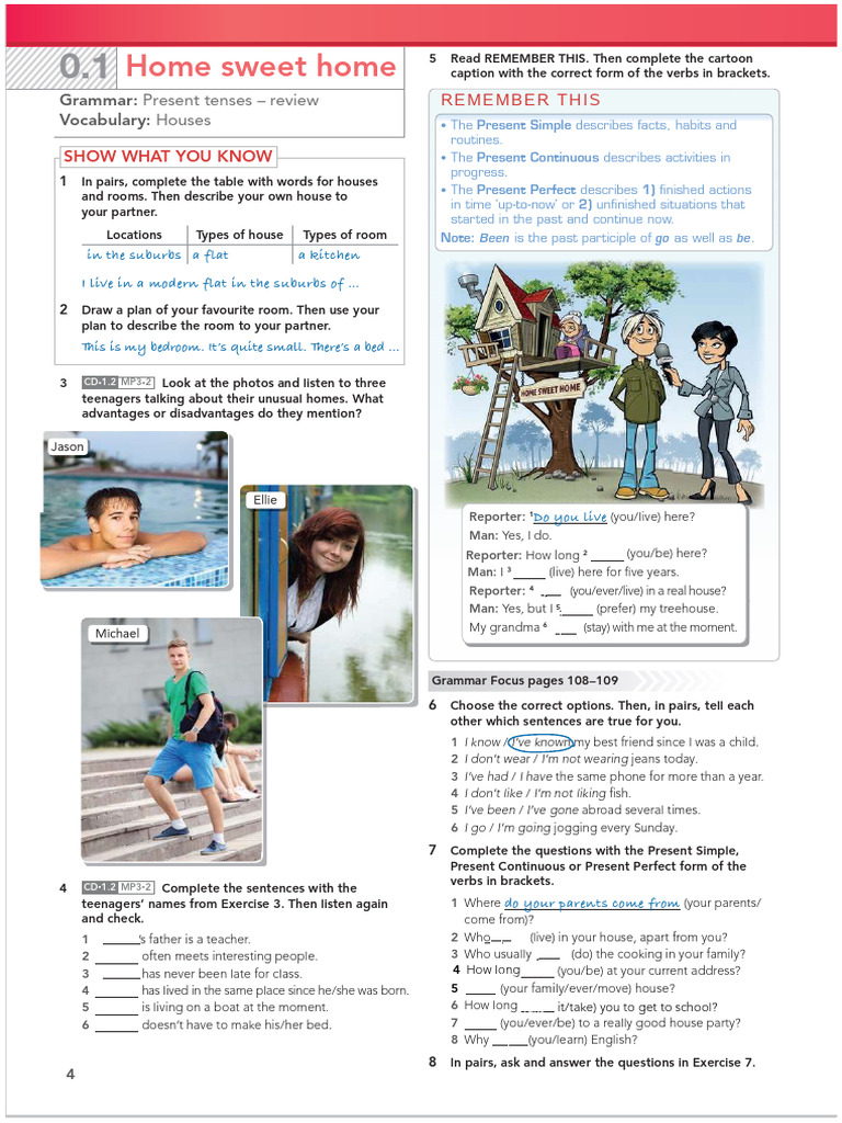 Use of English (Review) | PDF | Grammar | Syntax