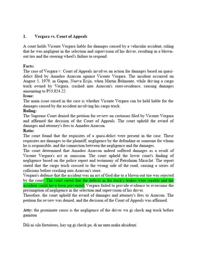 Quasi Delict | PDF | Negligence | Burden Of Proof (Law)