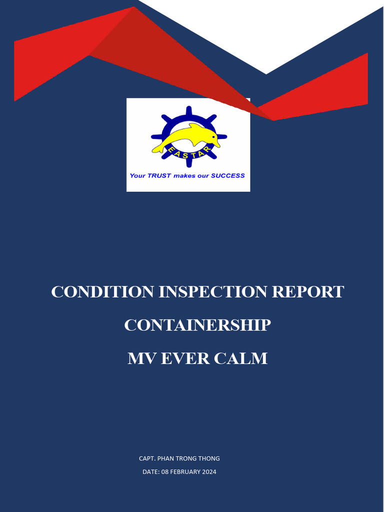 Ever Calm Inspection Report | PDF | Ships | Shipping