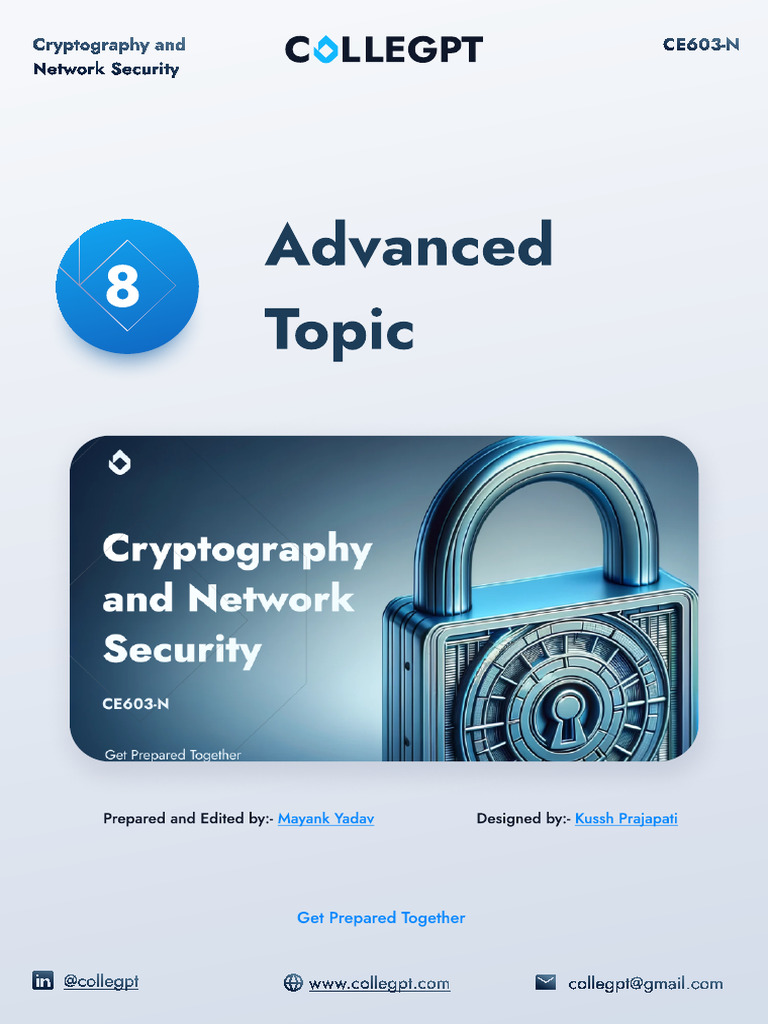 CNS 8 | PDF | Public Key Cryptography | Encryption