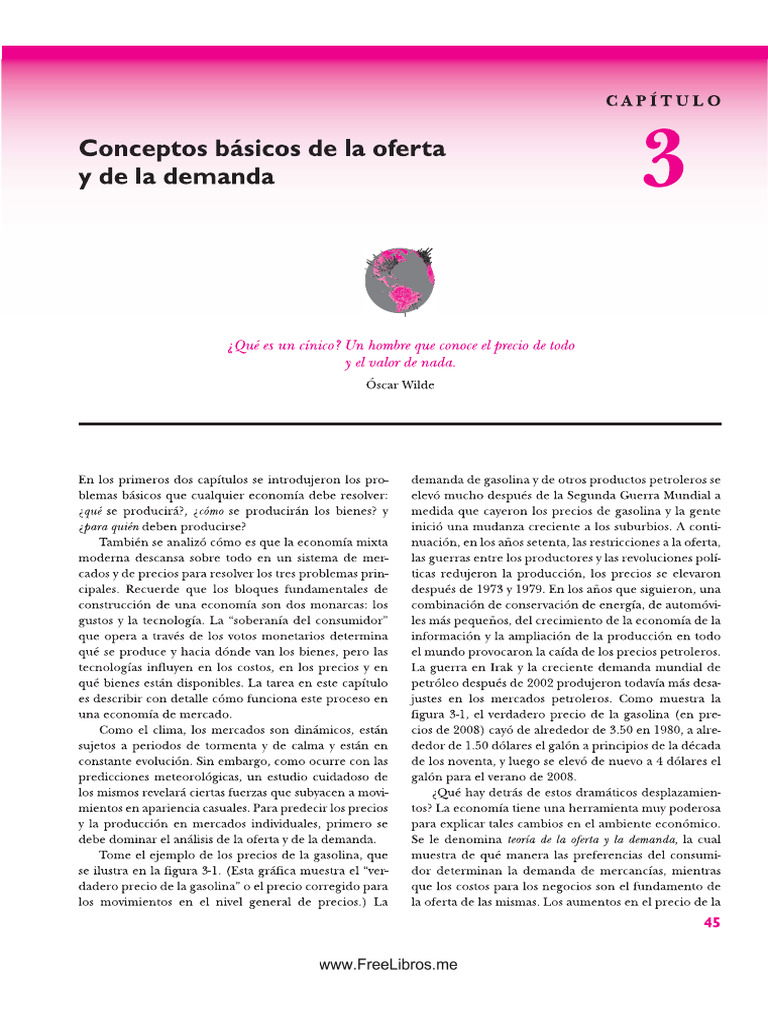 Conceptos Basicos de La Oferta y La Demanda - Samuelson 18ed | PDF Conceptos Basicos de La Oferta y La Demanda - Samuelson 18ed | PDF