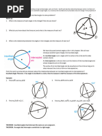 Circle Geometry Problem Set | PDF | Diameter | Geometry