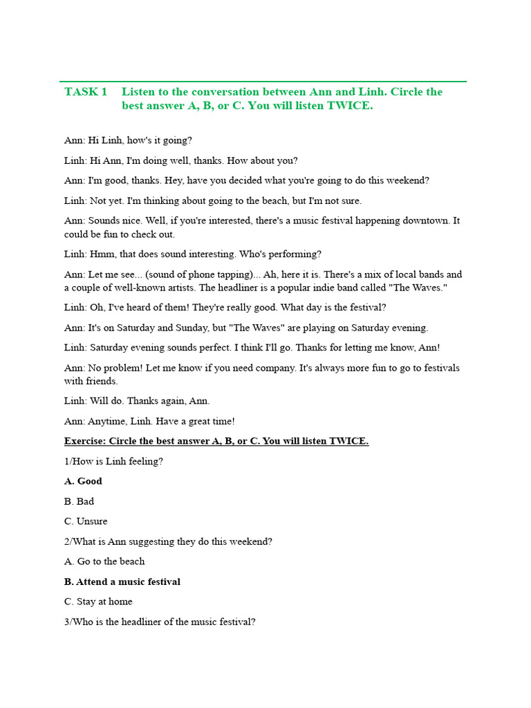 Word Listening 1 Pdf