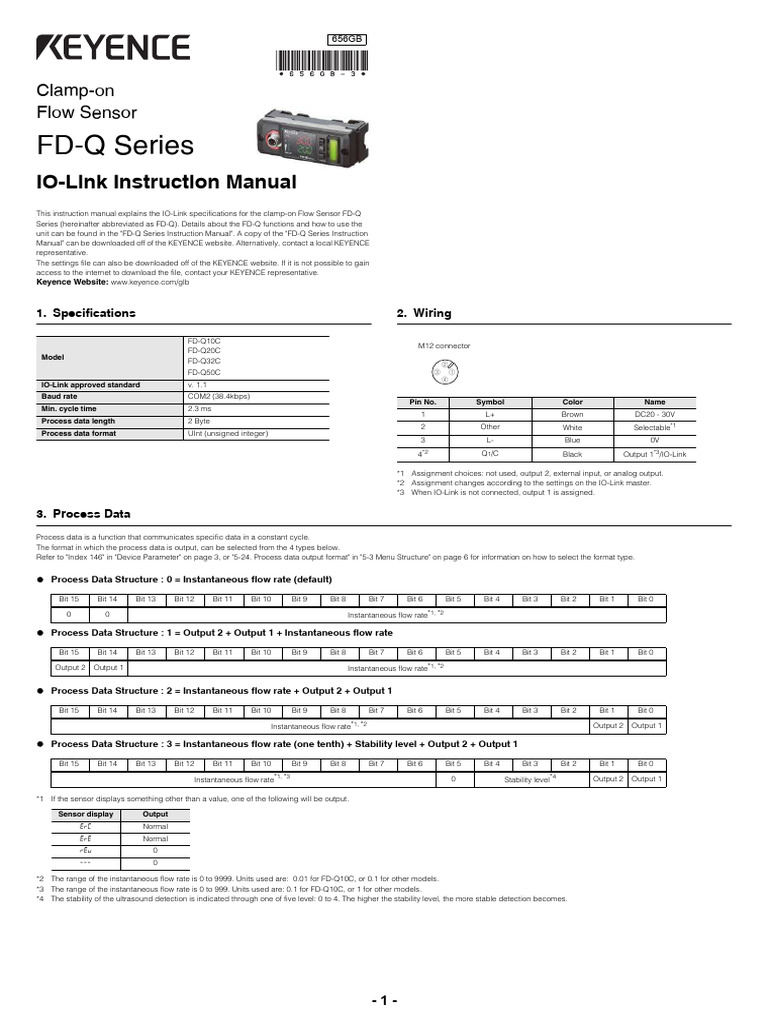FD-Q Series IO-Link Manual | PDF | String (Computer Science) | Integer ...