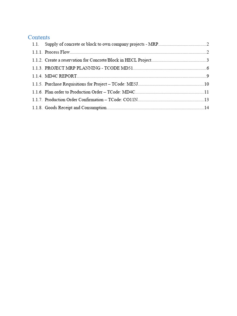 Supply of Concrete or Block To Own Company Projects MRP | PDF Supply of Concrete or Block To Own Company Projects MRP | PDF