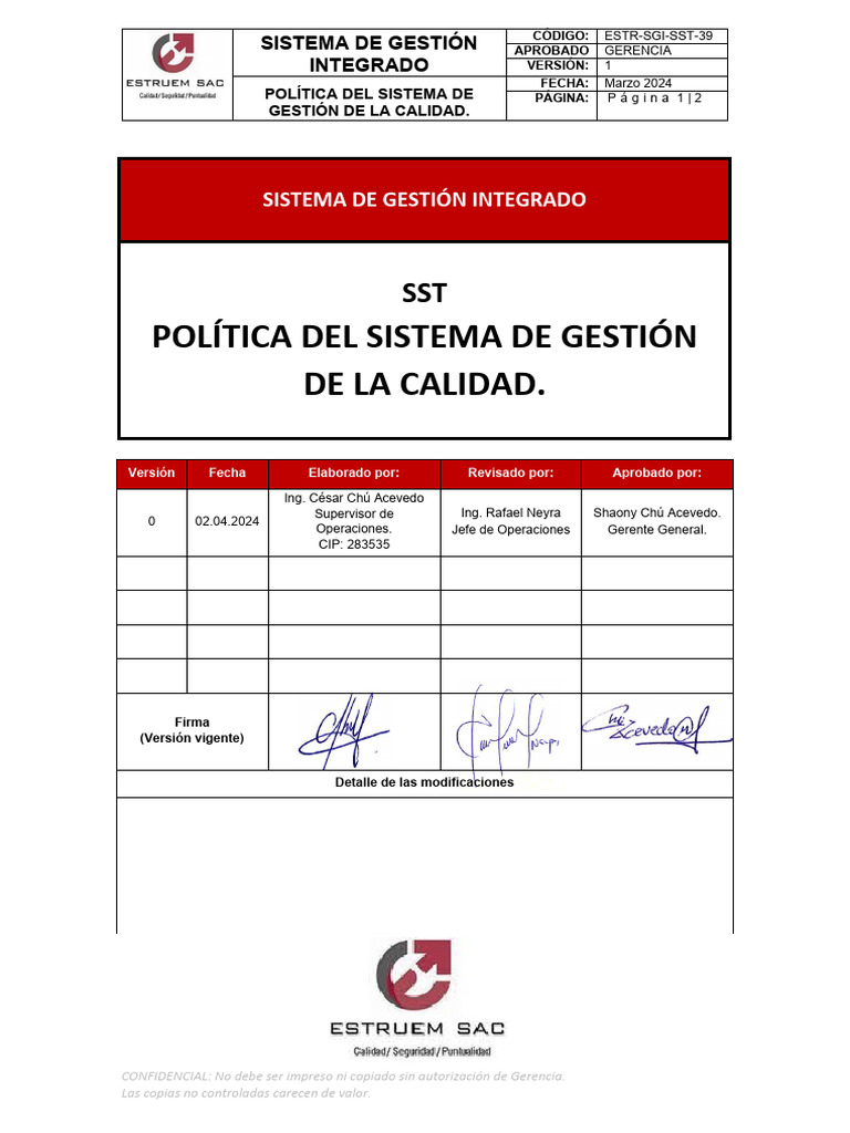 ESTR-SGI-SGC-57.-Política del Sistema de Gestión de la Calidad.Ver.00 ...