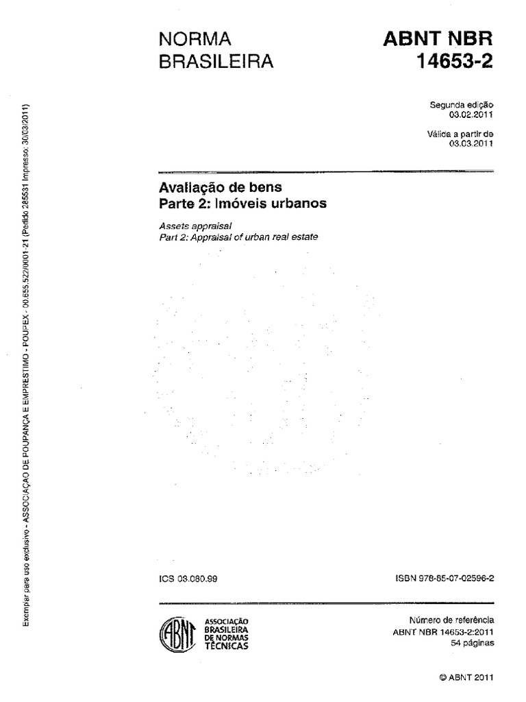 Abnt NBR 14653-2 | PDF