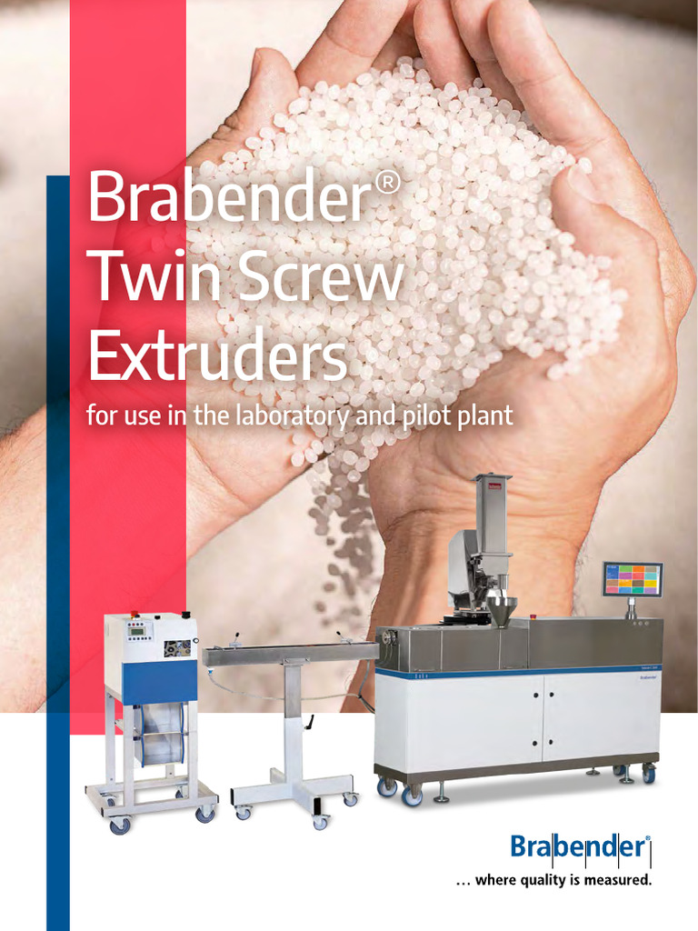 Brabender Twin Screw Extruders | PDF | Extrusion | Screw