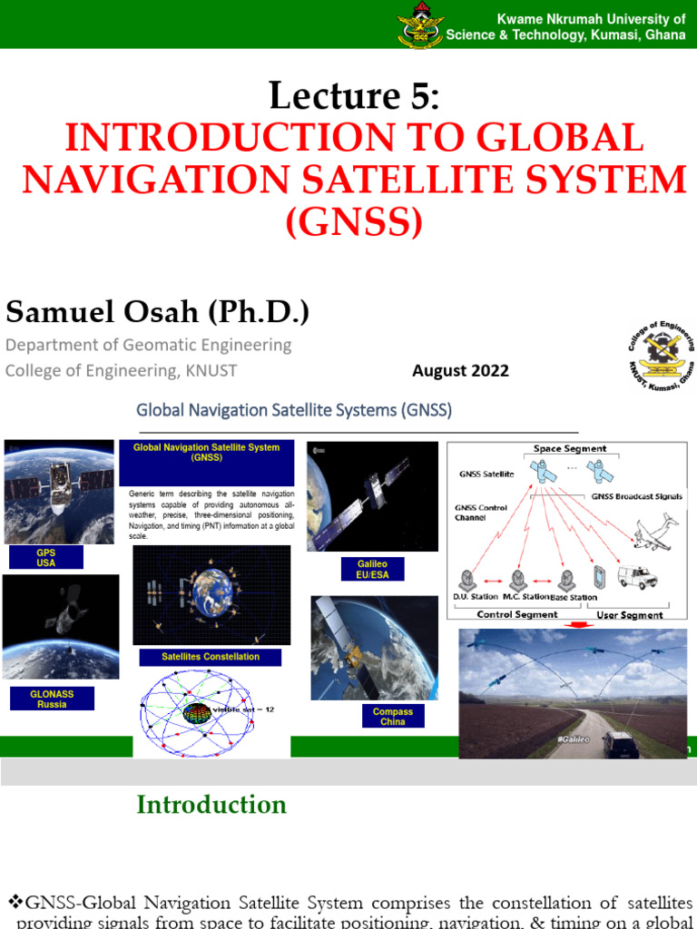 GE186 - Lecture 5-Introduction To GNSS1 | PDF | Global Positioning ... GE186 - Lecture 5-Introduction To GNSS1 | PDF | Global Positioning ...