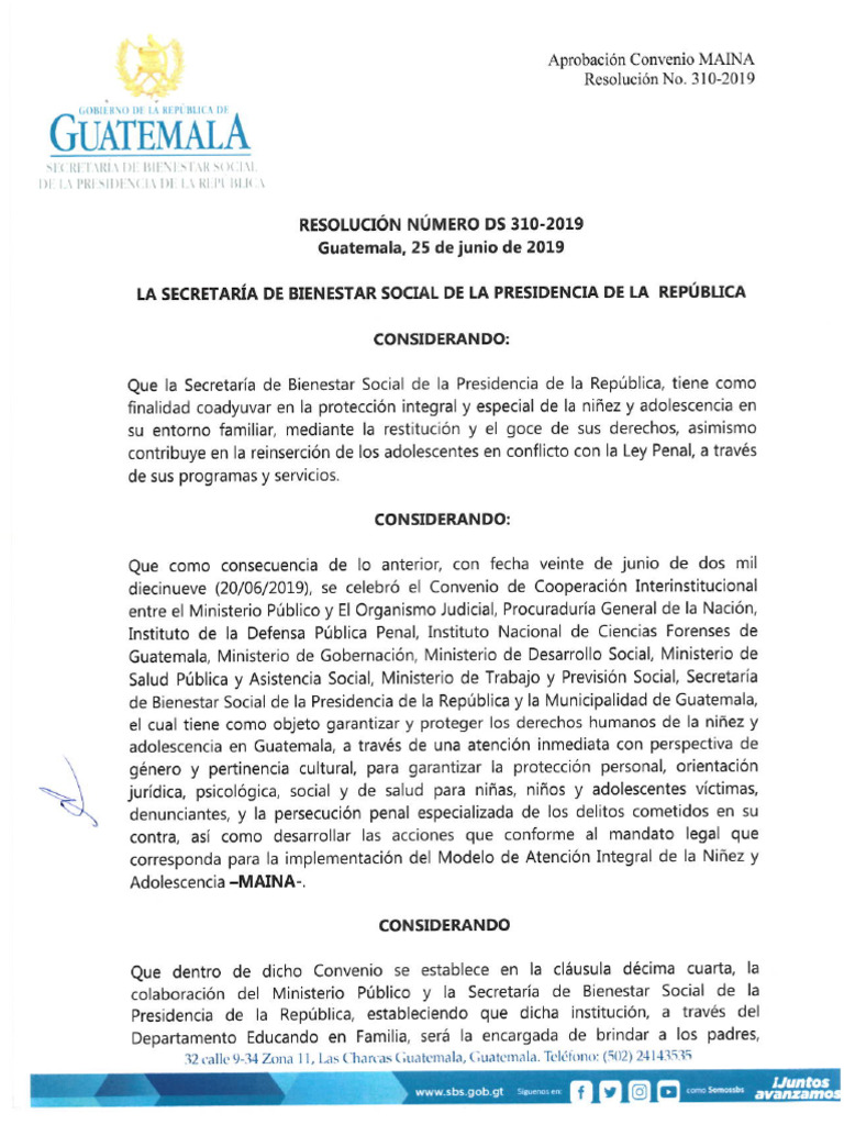 Resolución MAINA | PDF