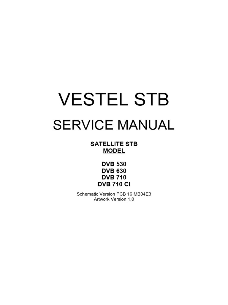 DVB 2 Service Manual | PDF | Dynamic Random Access Memory | Electrical ...