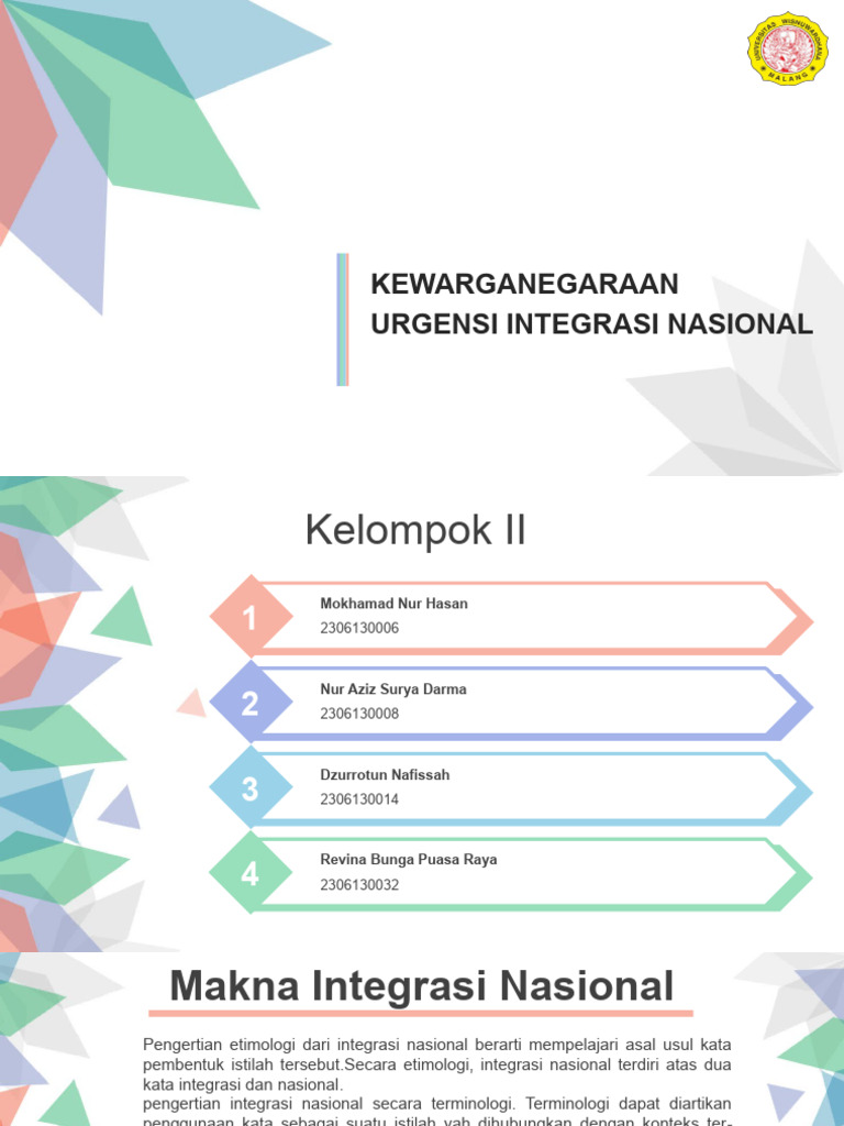 PPT INTEGRASI NASIONAL | PDF