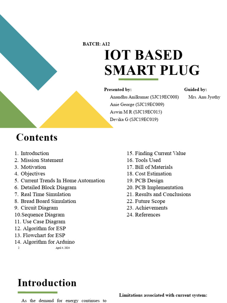 Iot Based Smart Plug | Download Free PDF | Internet Of Things | Home ...