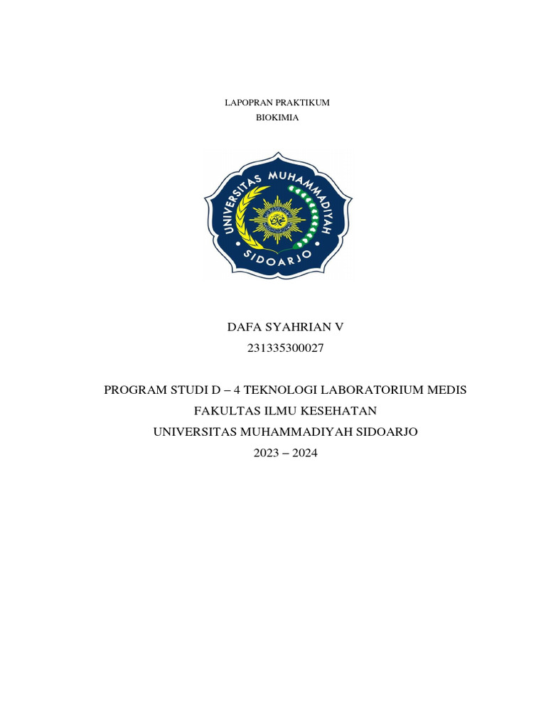 Laporan Praktikum Biokimia LEMAK LIPID | PDF Laporan Praktikum Biokimia LEMAK LIPID | PDF