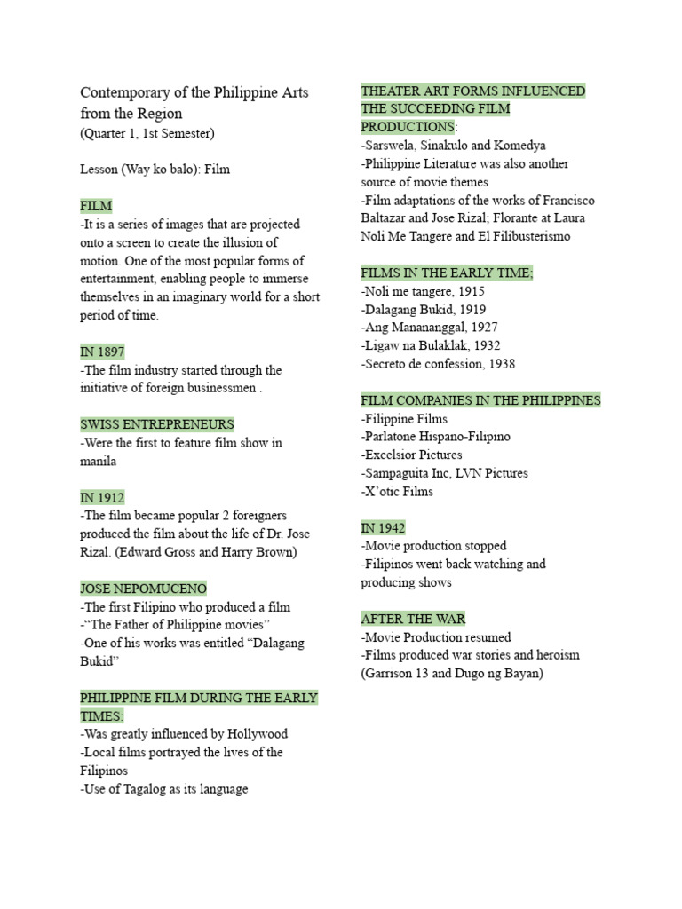 Cpar Reviewer 1ST Quarter 1ST Semester | PDF | The Arts | Dances