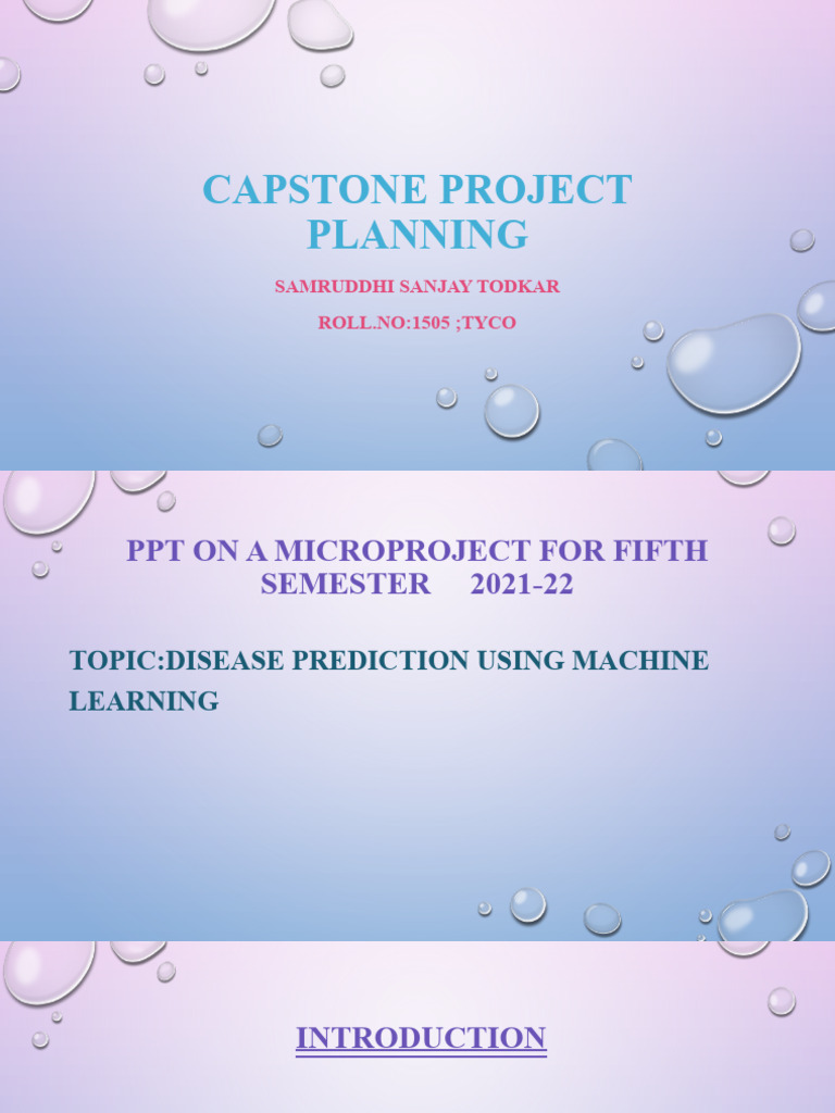 Capstone PROJECT PLANNING PPT Assigment 5 | PDF | Statistical ...