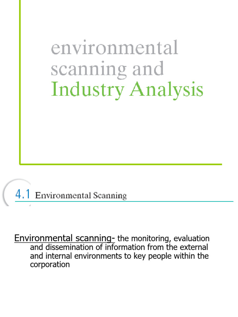 Chapter 02 - External Environment Analysis | PDF | Business Economics | Business