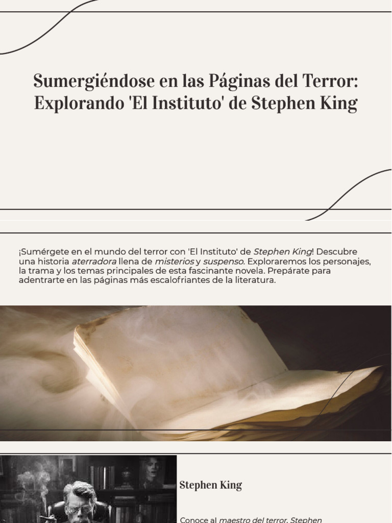El Instituto | PDF | Stephen King | Novelas