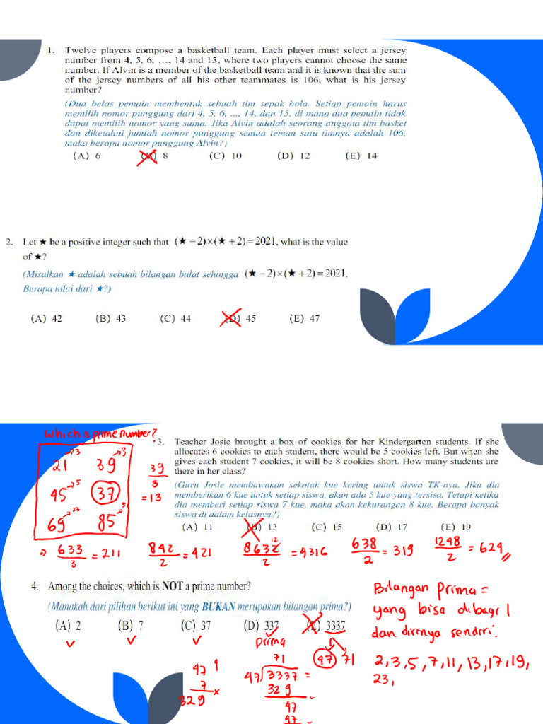 Dek Ashkan 290324 Prime Number, Sampel Point, Merubah Susunan Bersyarat | PDF