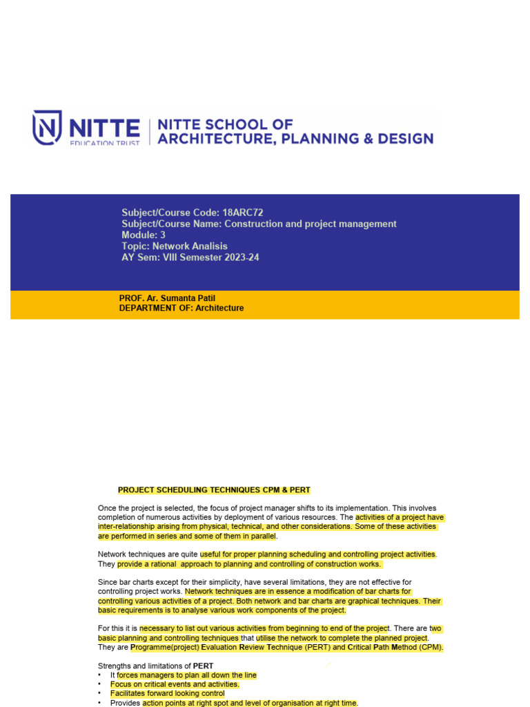 Module 3 CPM | PDF | Applied Mathematics