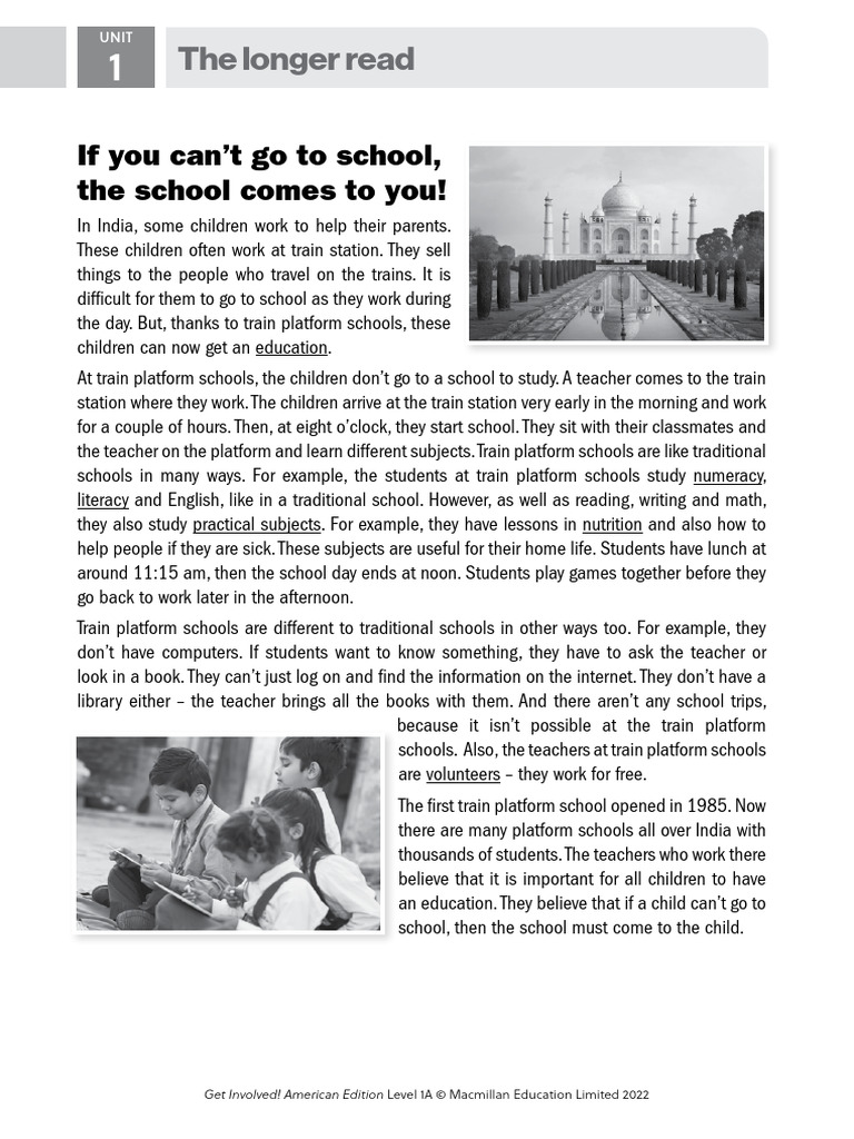 GIAE L1A Long Read U1 | PDF | Cognition | Learning