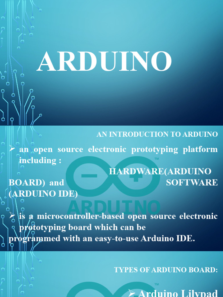 Arduino Pdf Arduino Electronic Engineering
