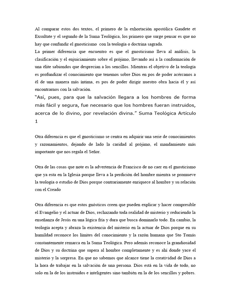 Trabajo Comparacion GT Et Ex y SmTe | PDF | Teología | Gnosticismo
