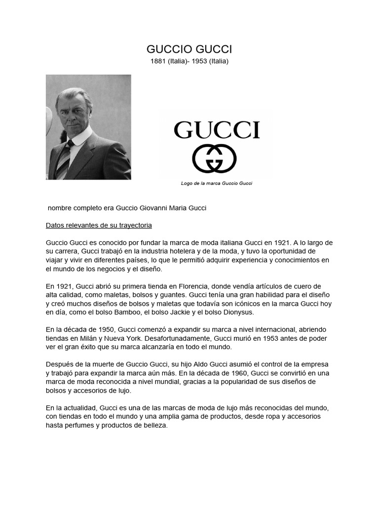 Guccio Gucci | PDF | Moda