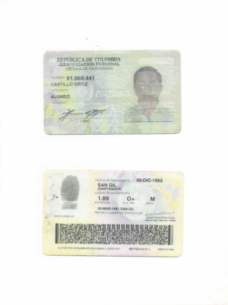 CEDULA Alonso Castillo | PDF