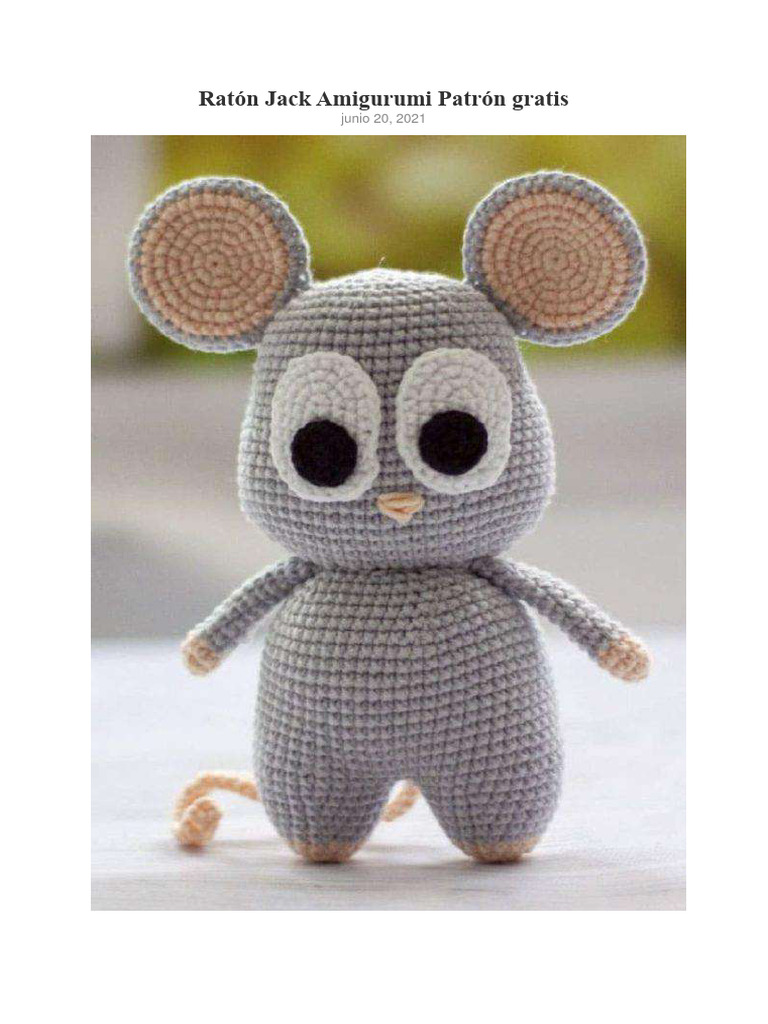 Raton Jack Amigurumi | PDF | Amigurumi