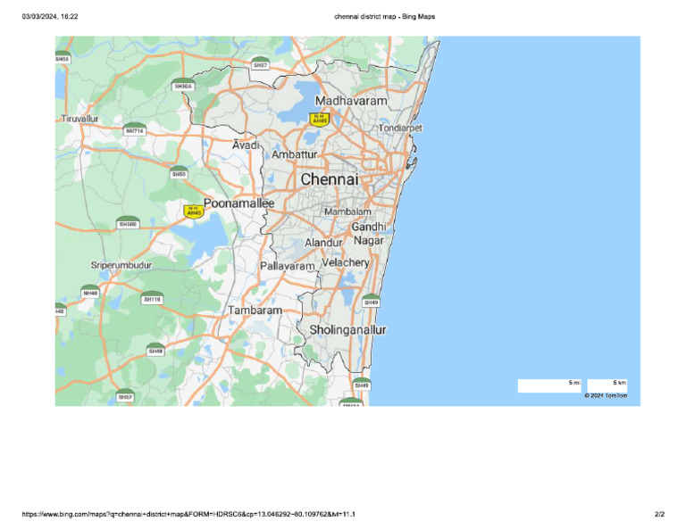 CHENNAI MAP | PDF