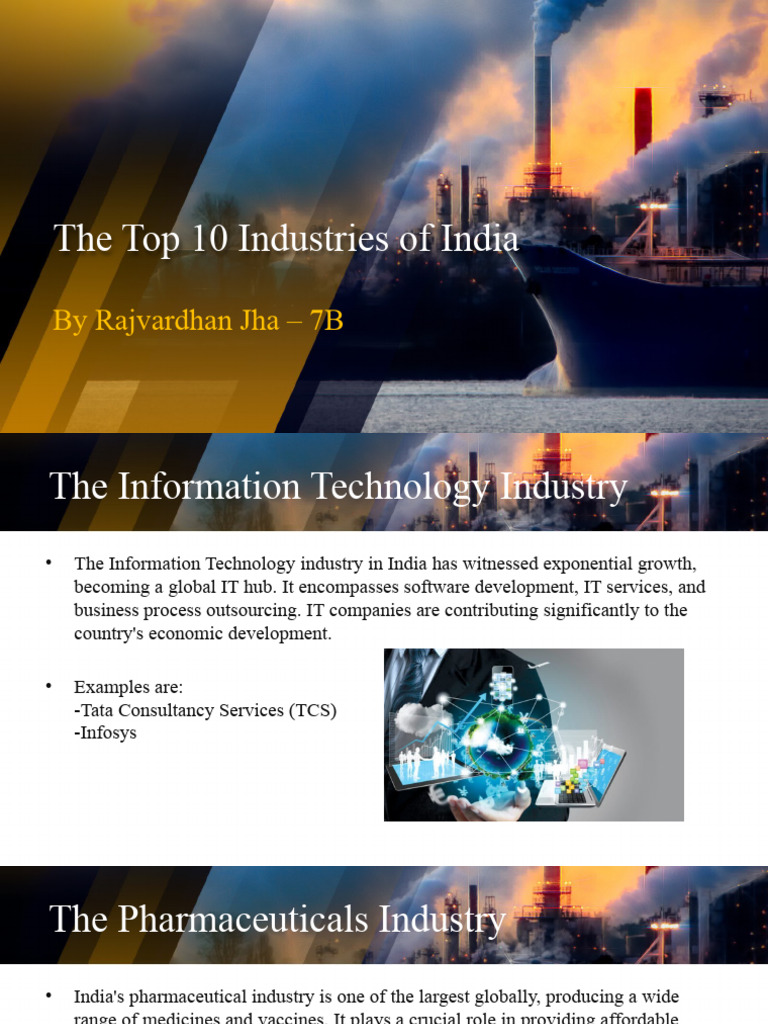 Top 10 Industries of India | Download Free PDF | Automotive Industry ...
