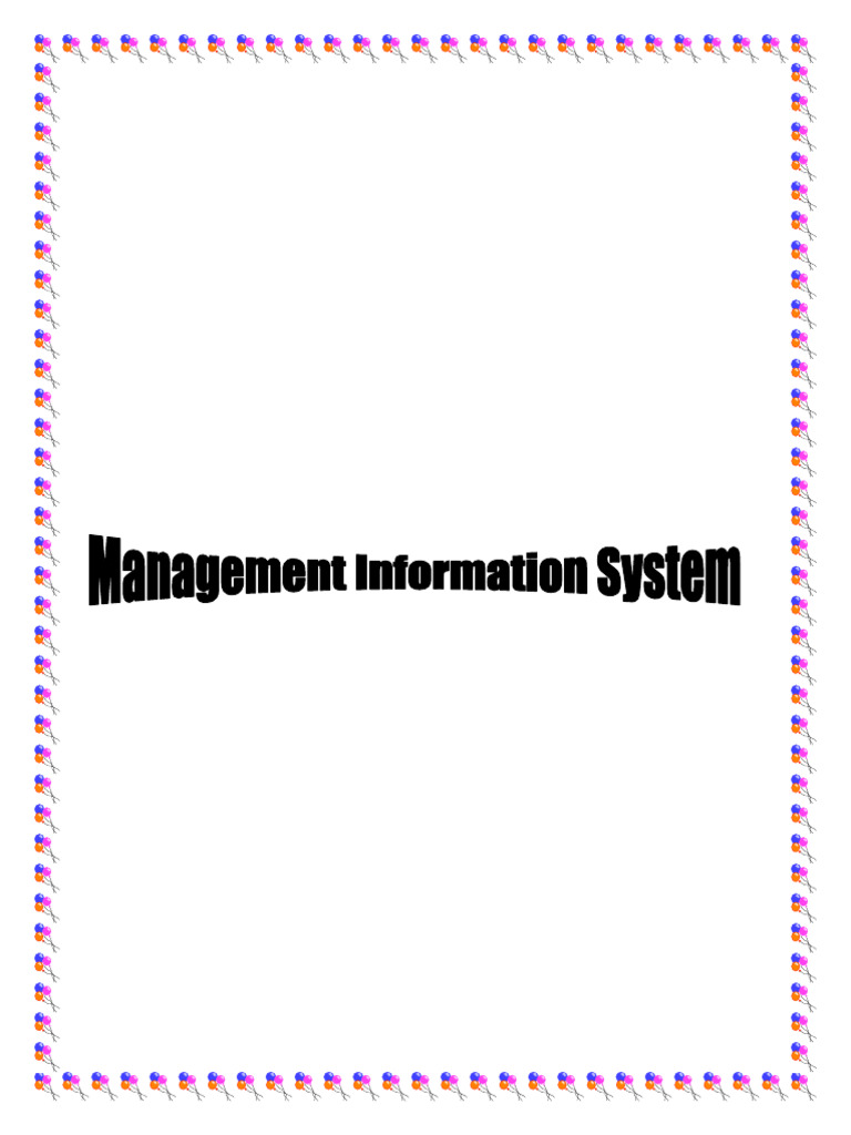 Management information system (1) | PDF | Information | Decision Making