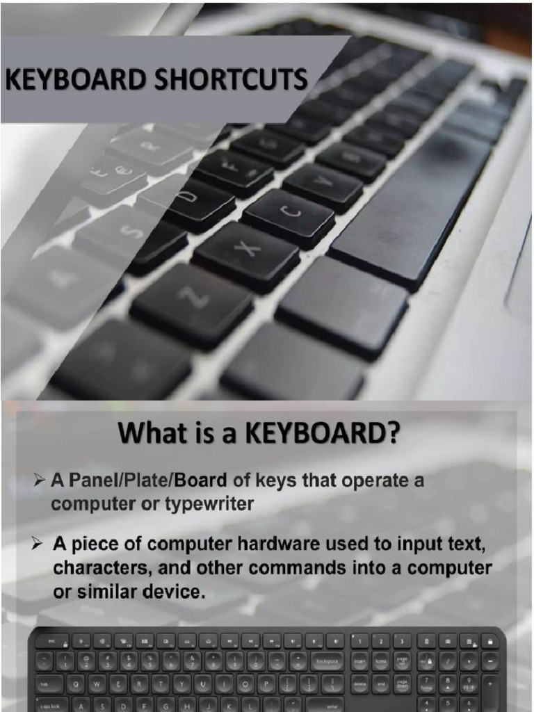Shortcut Keys | PDF