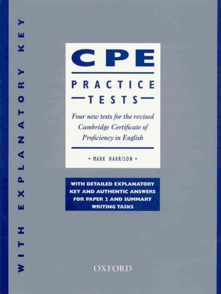 Cambridge CPE Practice Tests Guide | PDF