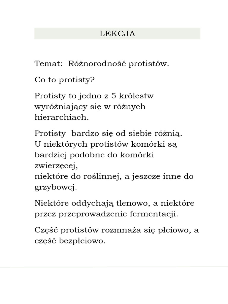 Lekcja | PDF
