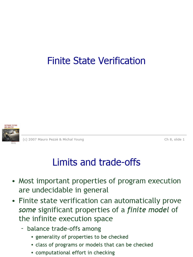 Finite State Verification Overview | PDF | Formal Verification ...
