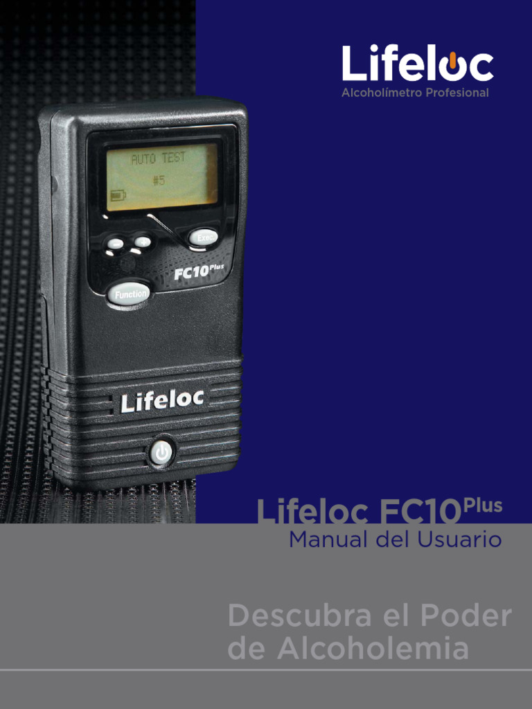 Manual del Lifeloc FC10Plus | PDF | Calibración | Contraseña