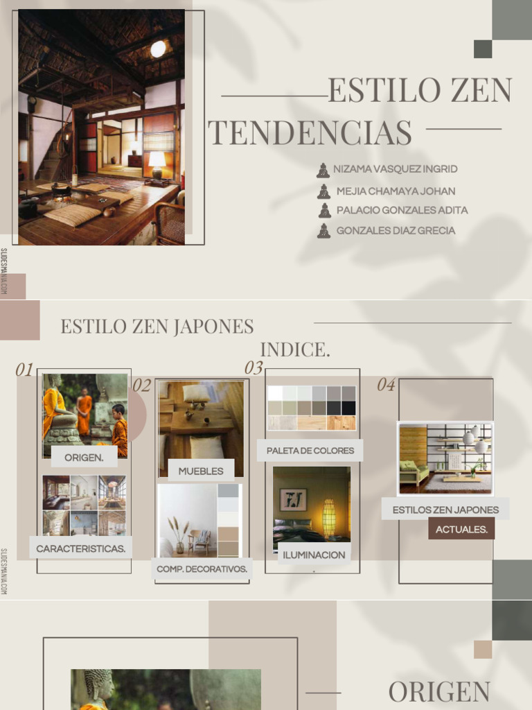 Estilo Zen Japonés: Guía Esencial | PDF | zen | Mueble