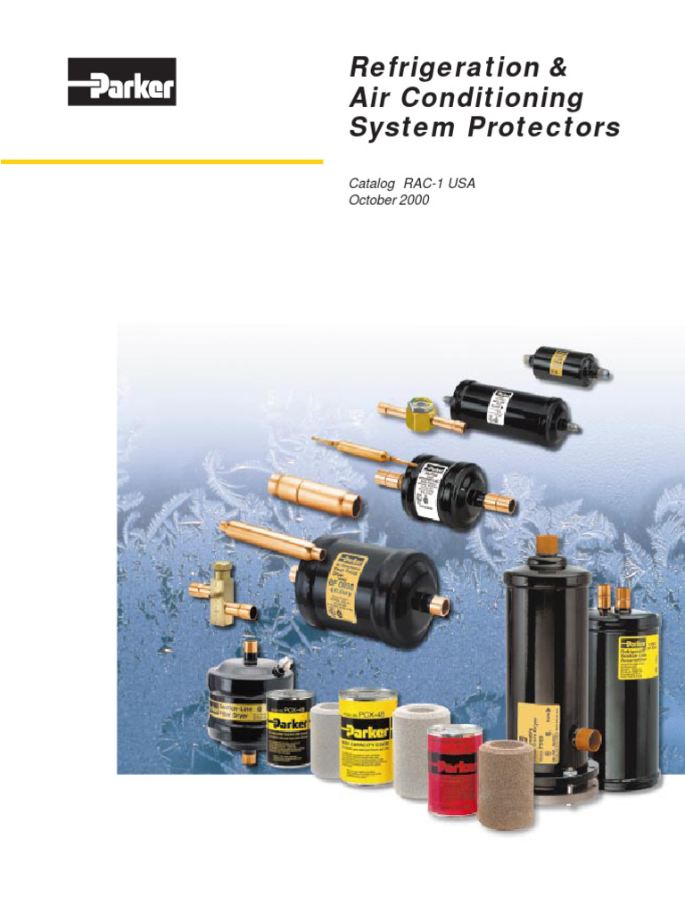 Catalogo Filtro Refrigeracion Parker | PDF | Pipe (Fluid Conveyance) | Adsorption