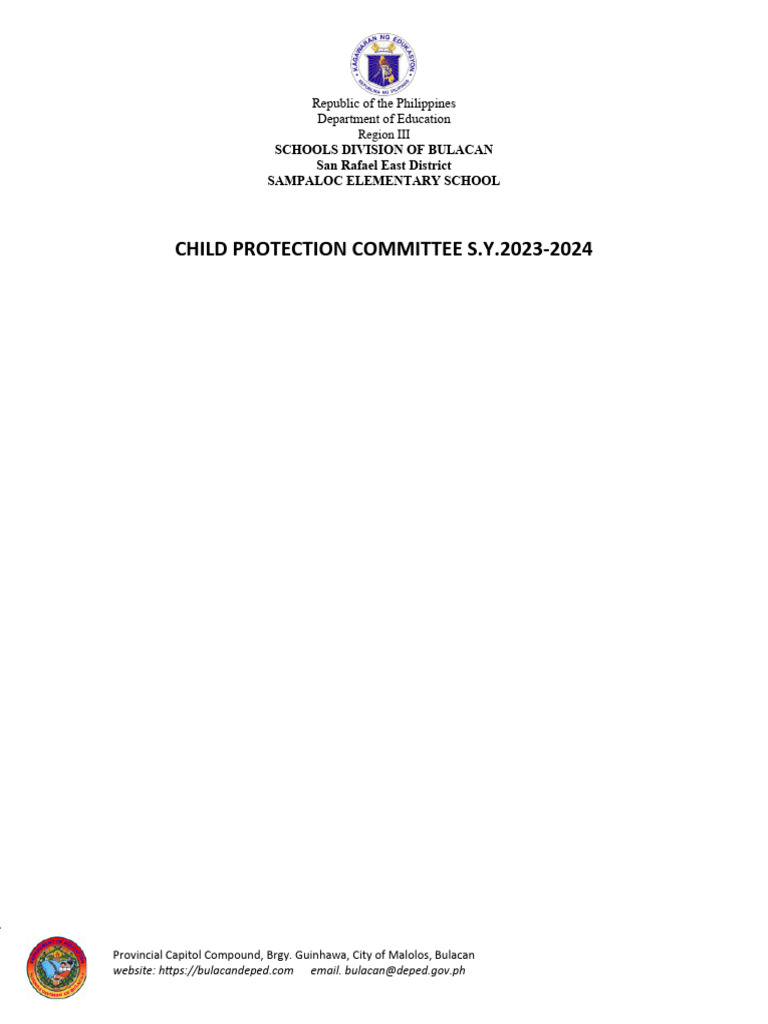 Child Protection Committee Composition 1 | PDF